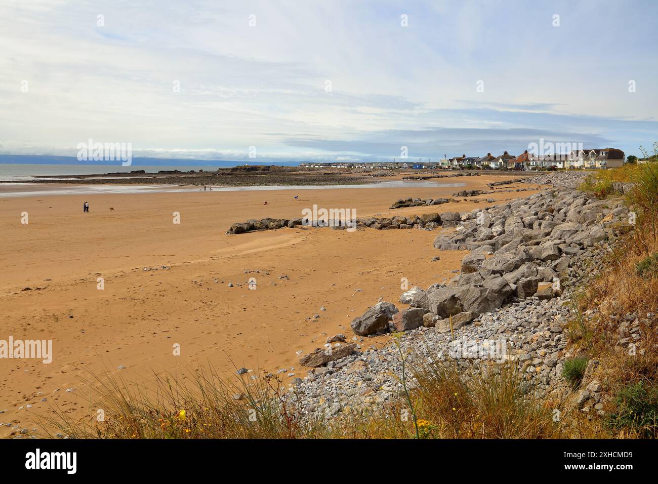 A long look across Newton bay at the well known caravan park of Trecco ...