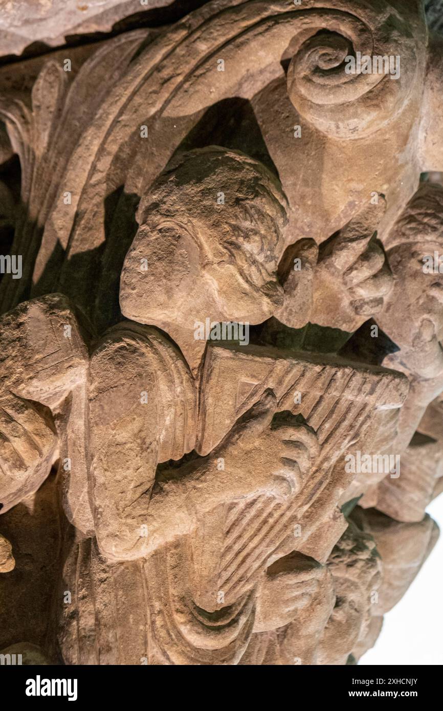 Capital of King David and the Musicians, 11th century, Diocesan Museum ...