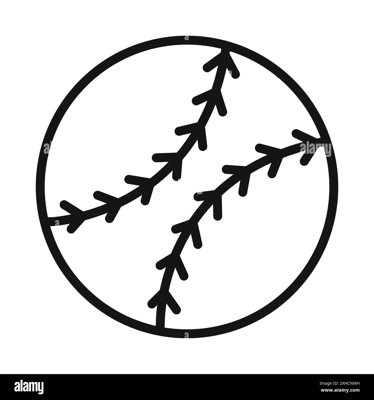 Baseball icon Vector symbol or sign set collection in black and white ...