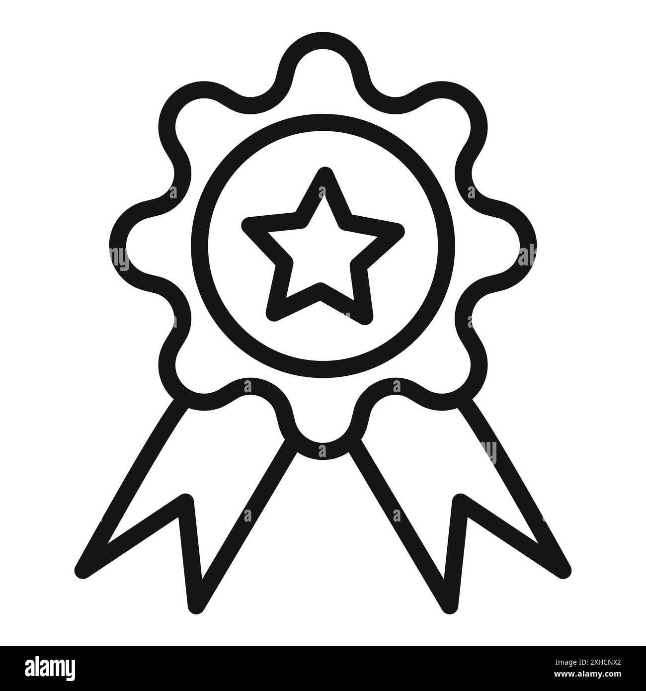 Badge icon Vector symbol or sign set collection in black and white ...