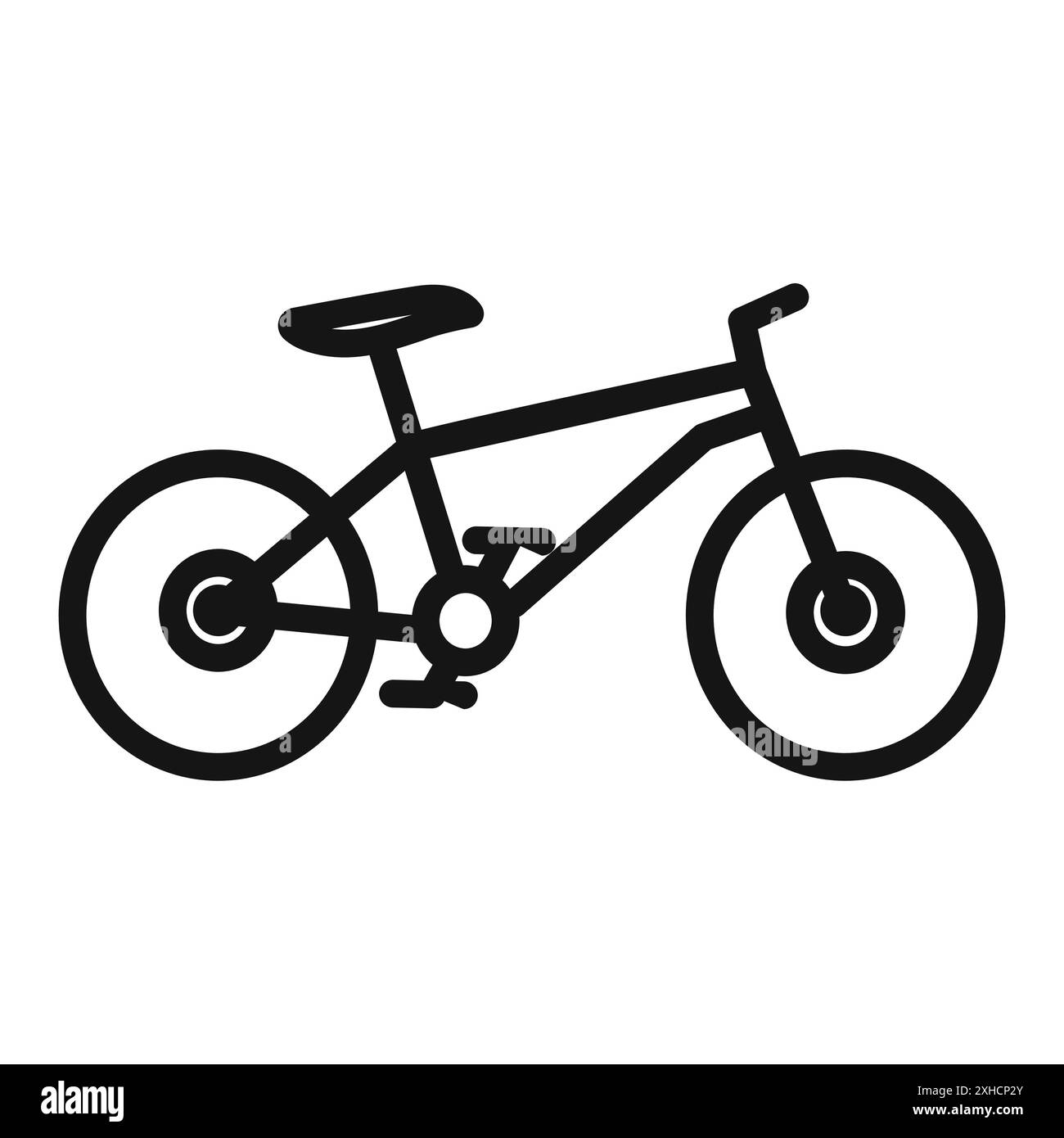 Biking mountain icon Vector symbol or sign set collection in black and ...