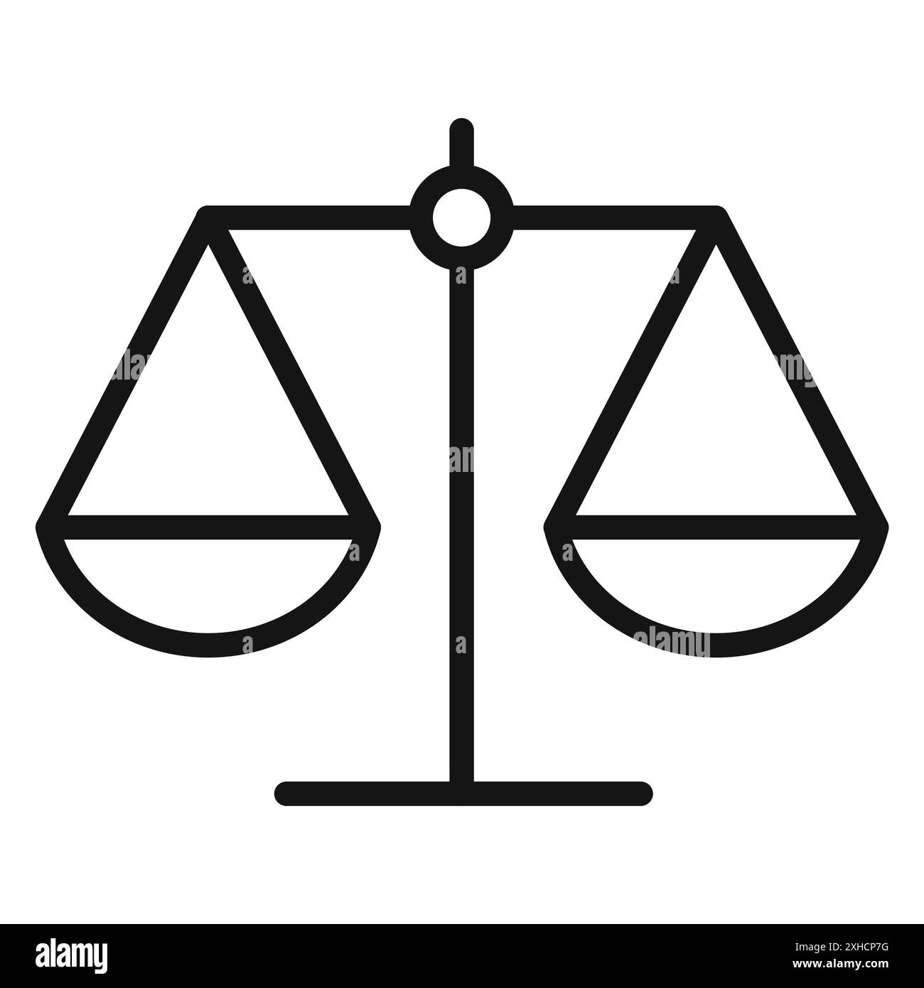 Balance scale icon Vector symbol or sign set collection in black and ...