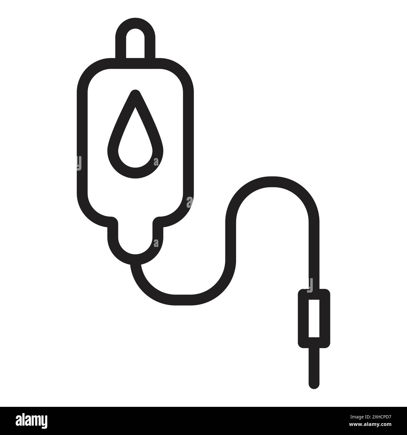 Blood transfusion icon Vector symbol or sign set collection in black ...