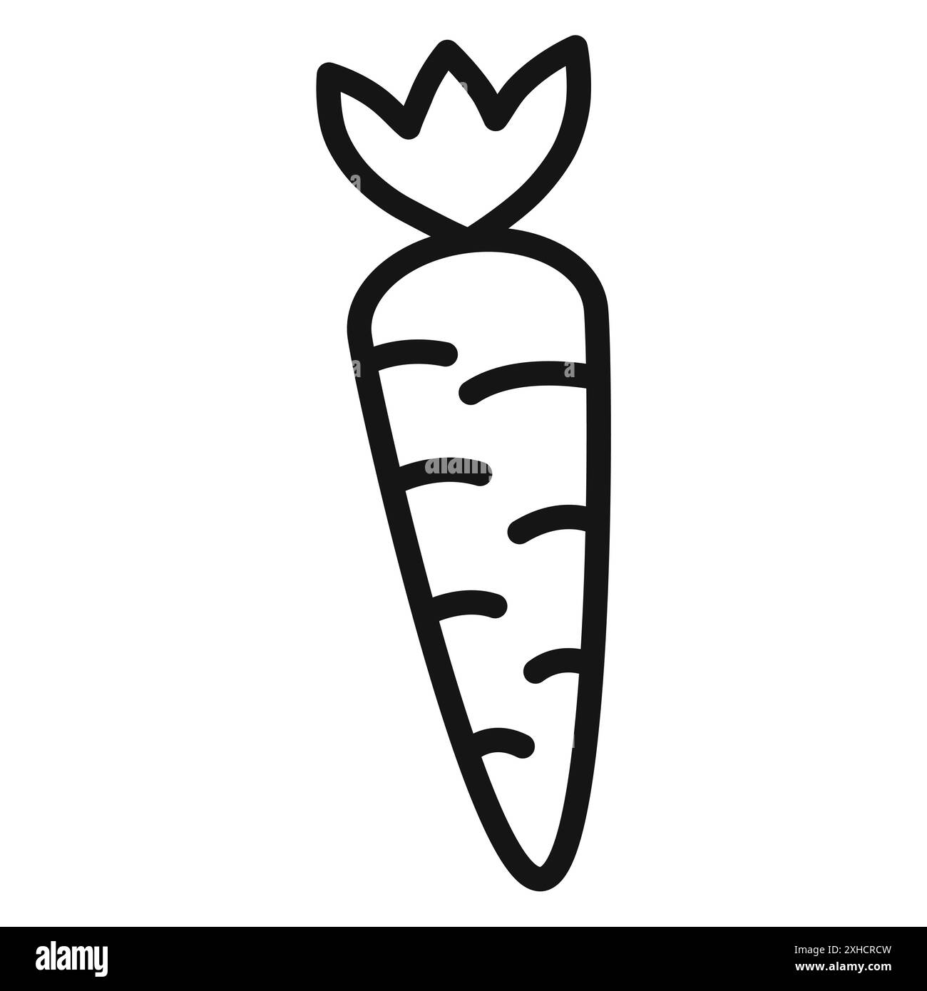 Carrot icon Vector symbol or sign set collection in black and white ...
