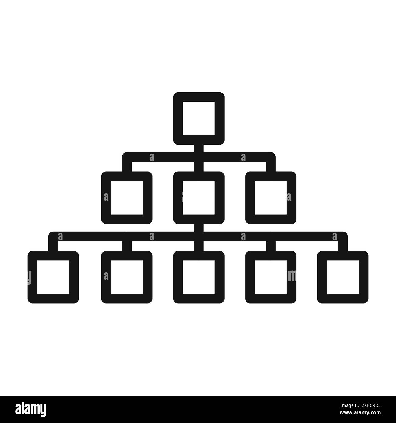 Family team tree chart diagram Black and White Stock Photos & Images ...