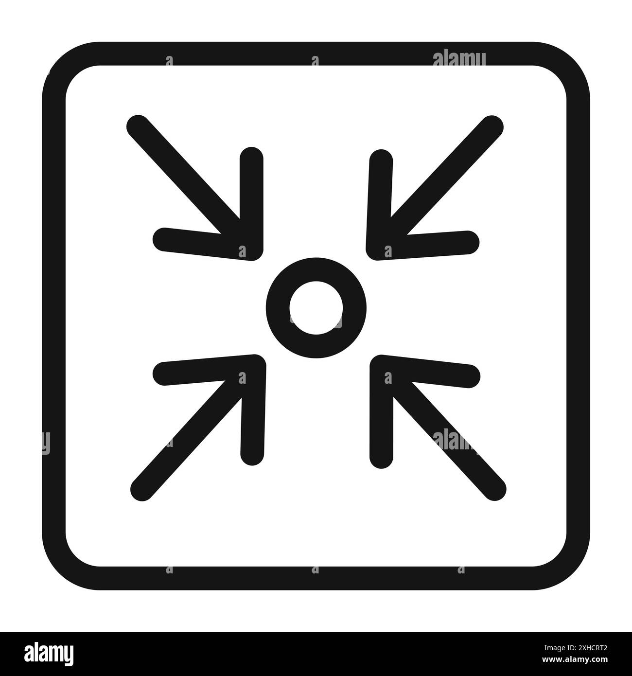 Compress icon Vector symbol or sign set collection in black and white ...