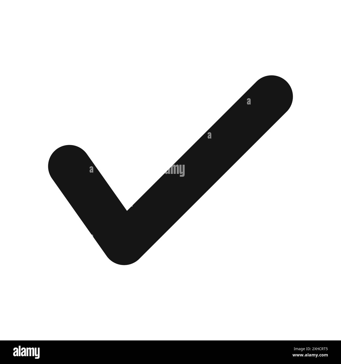 Check icon Vector symbol or sign set collection in black and white ...