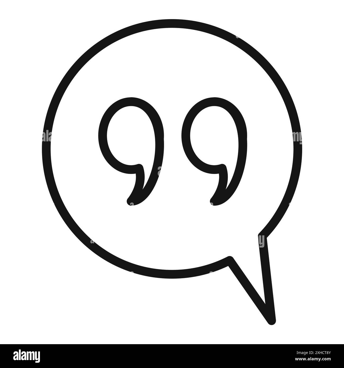 Comment quote icon Vector symbol or sign set collection in black and ...