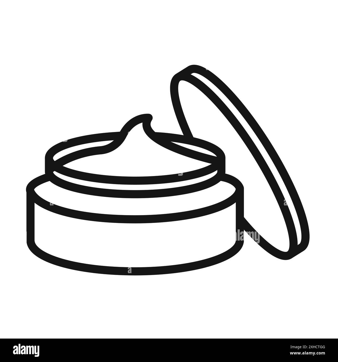 Cream icon Vector symbol or sign set collection in black and white ...