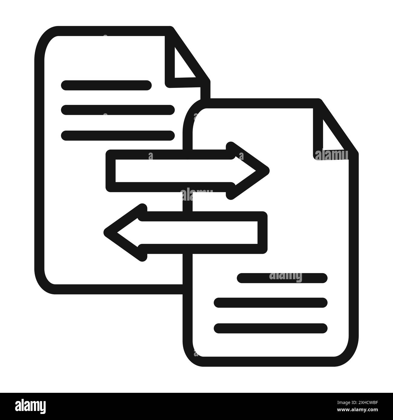 Data transfer icon Vector symbol or sign set collection in black and ...