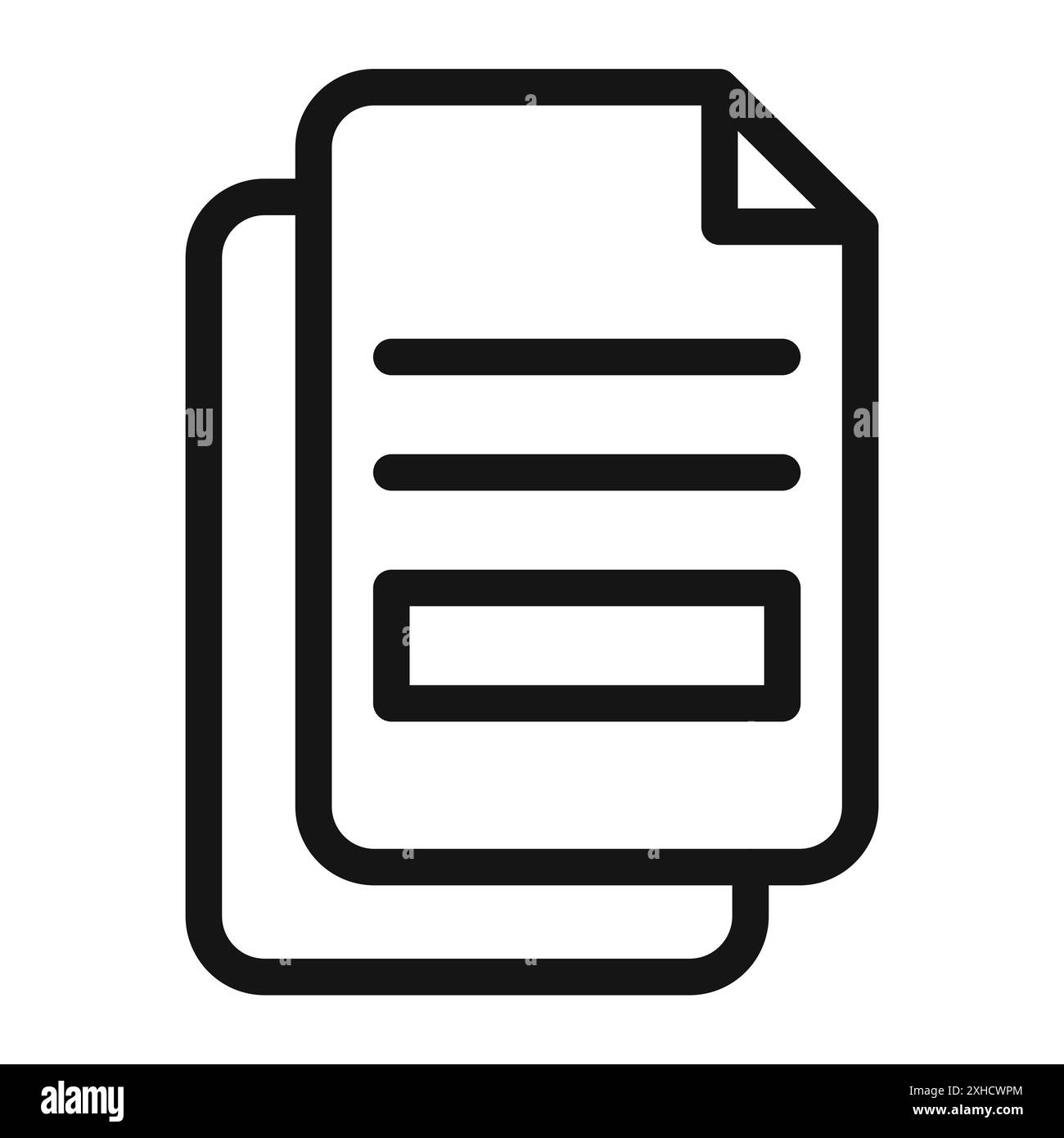 Duplicate Icon Vector Symbol Or Sign Set Collection In Black And White