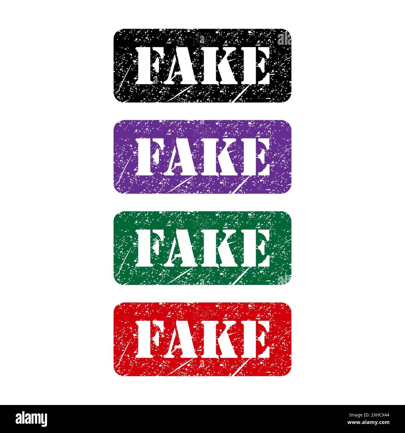 Set of Fake stamp symbol, label sticker sign button, text banner vector ...
