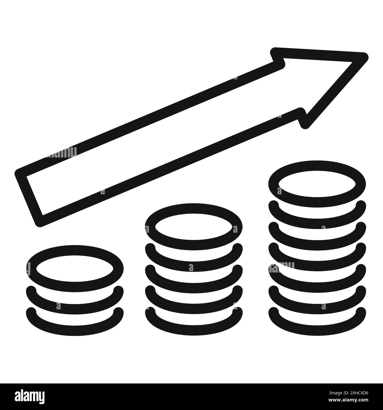 Salary earning black icon hi-res stock photography and images - Alamy