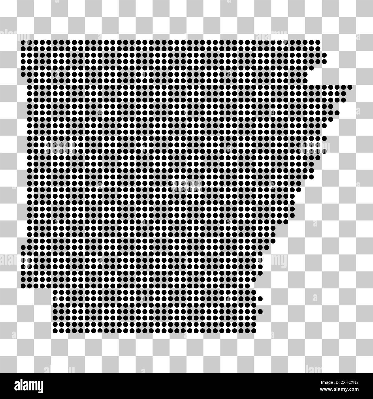 Arkansas map shape, united states of america. Flat concept icon symbol ...