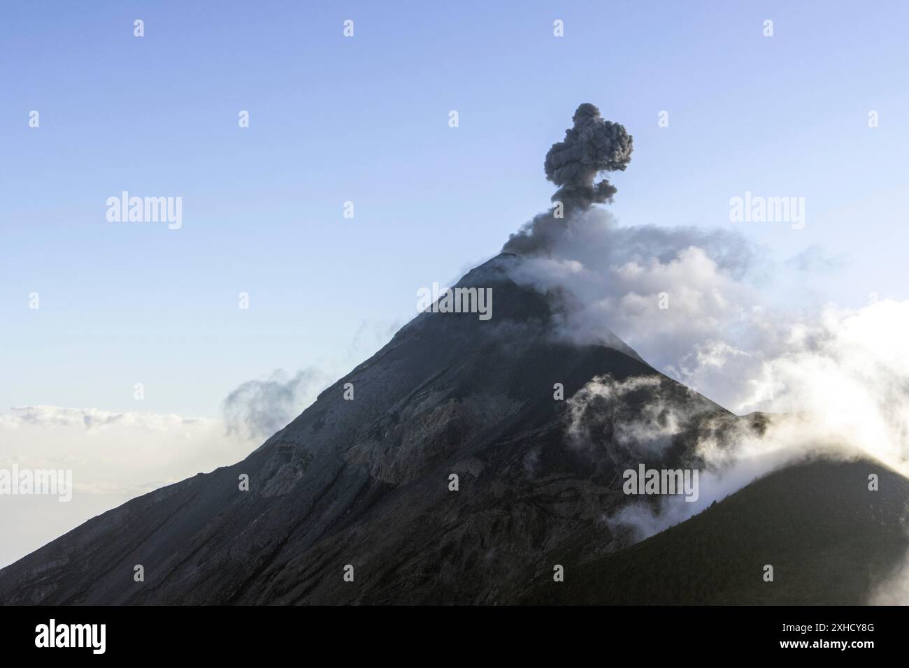 Acatenango volcano in Antigua in Guatemala Stock Photo - Alamy