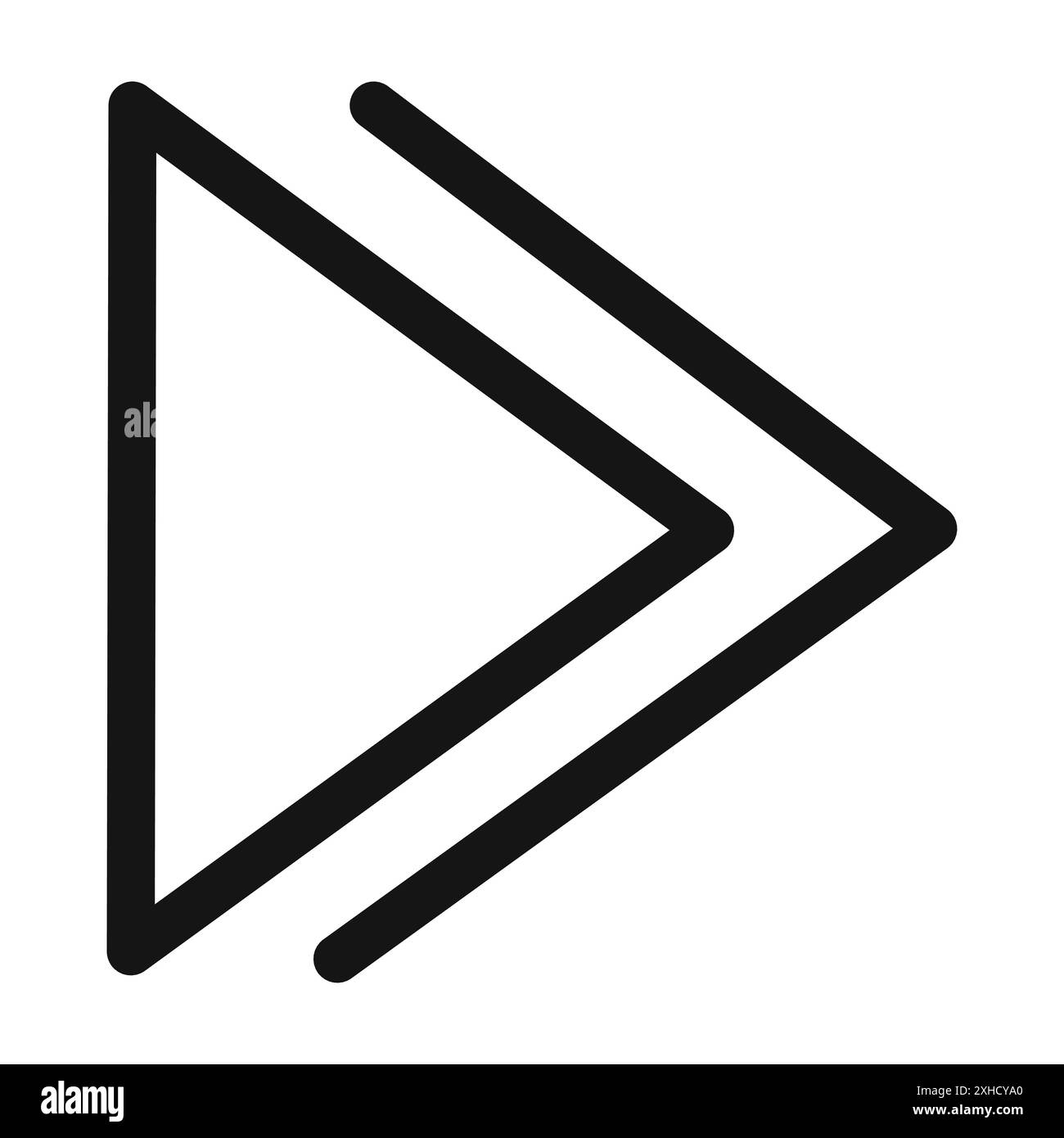 Black fast forward icon isolated hi-res stock photography and images ...