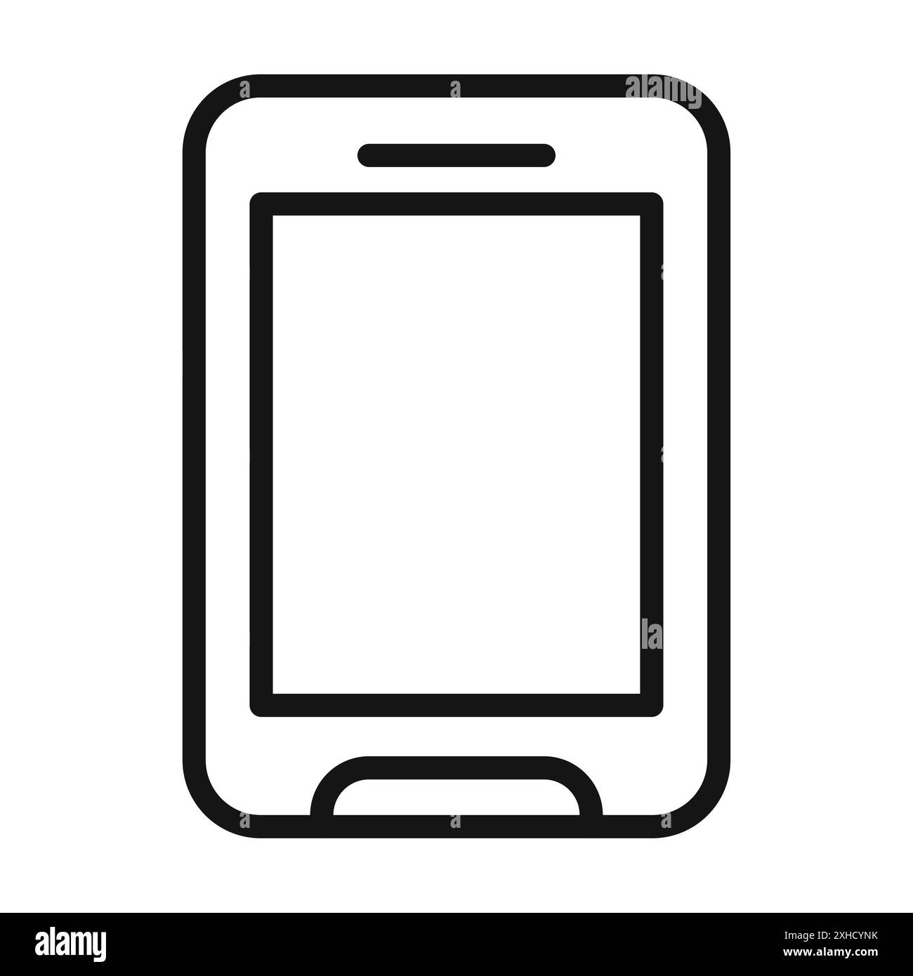 Mobile notch icon Vector symbol or sign set collection in black and ...