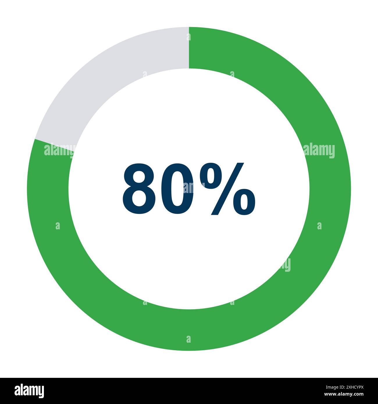 Information round diagram 80 percent icon, infographic graphic pie ...