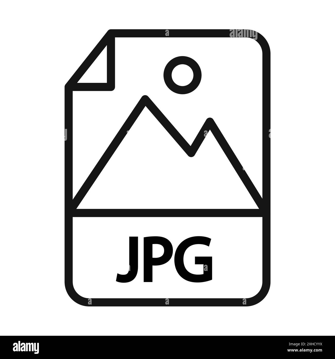 Jpg icon Vector symbol or sign set collection in black and white ...