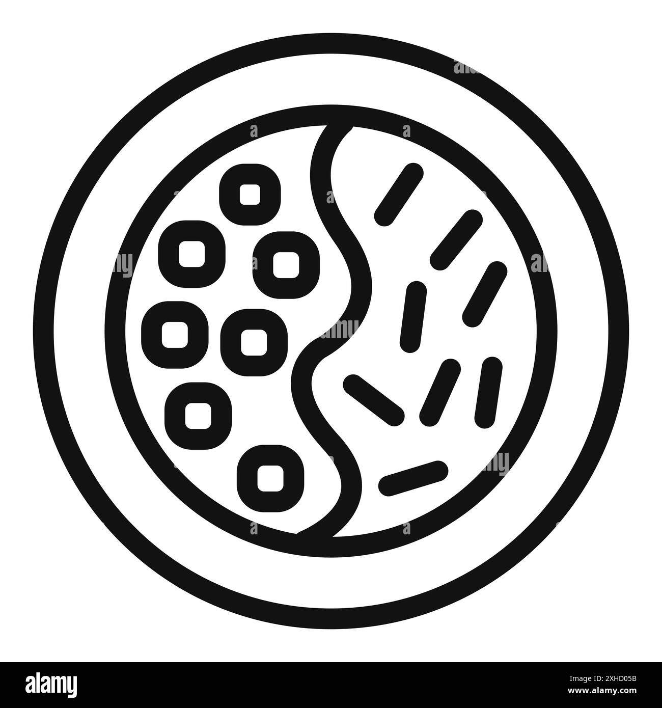 Kare raisu icon Vector symbol or sign set collection in black and white ...