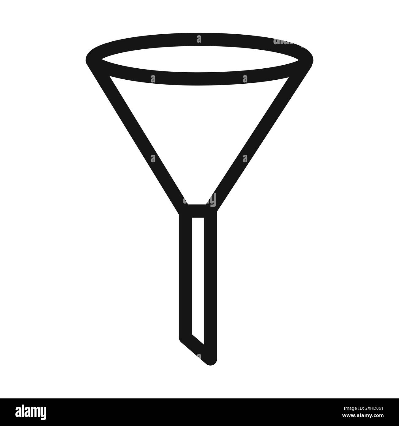 Filter icon Vector symbol or sign set collection in black and white ...