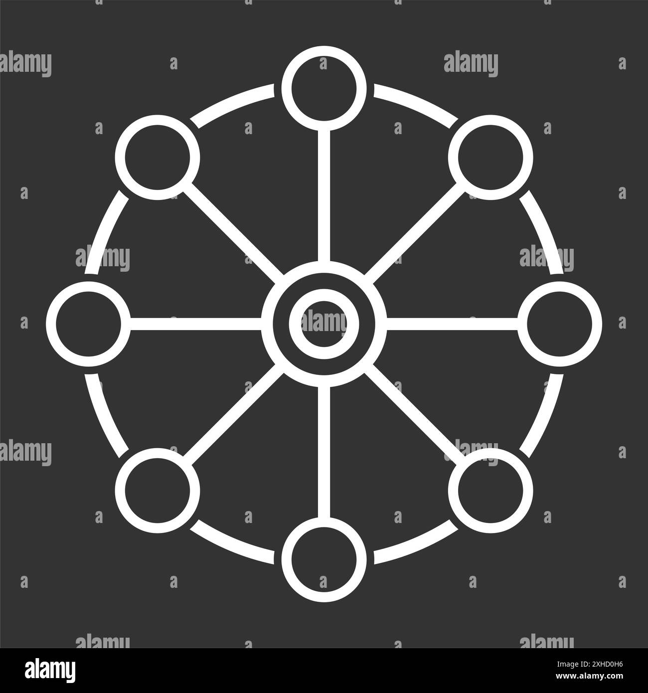 Omni channel vector vectors Black and White Stock Photos & Images - Alamy