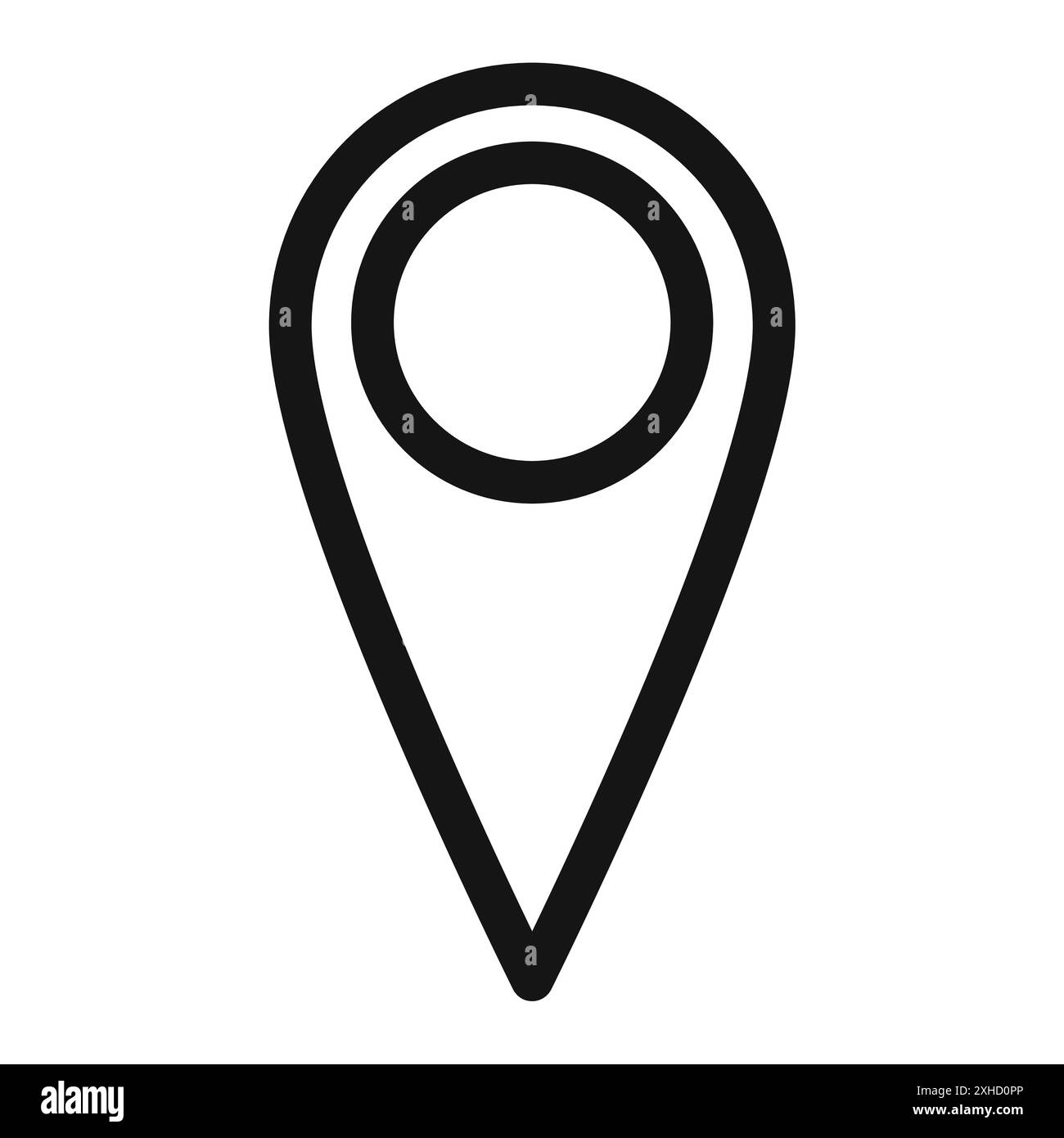 Map marker set in Black and White Stock Photos & Images - Alamy
