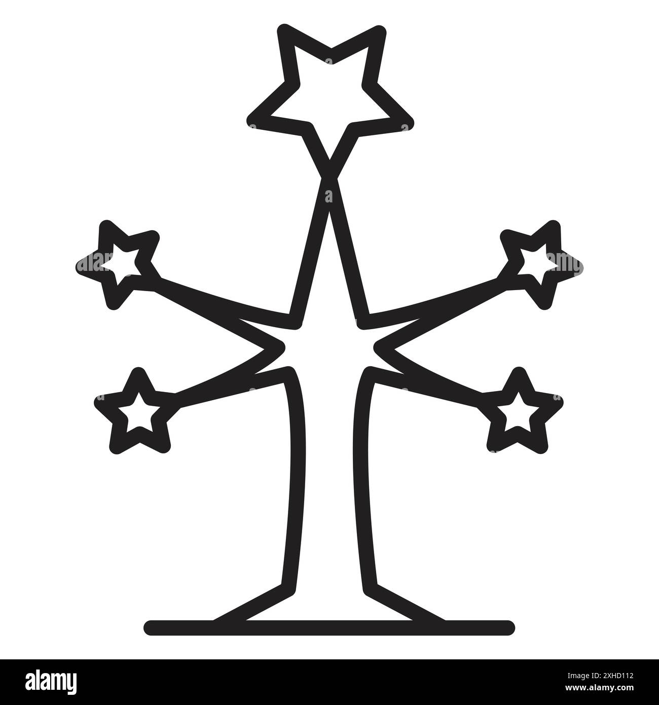 Joshua tree icon Vector symbol or sign set collection in black and ...