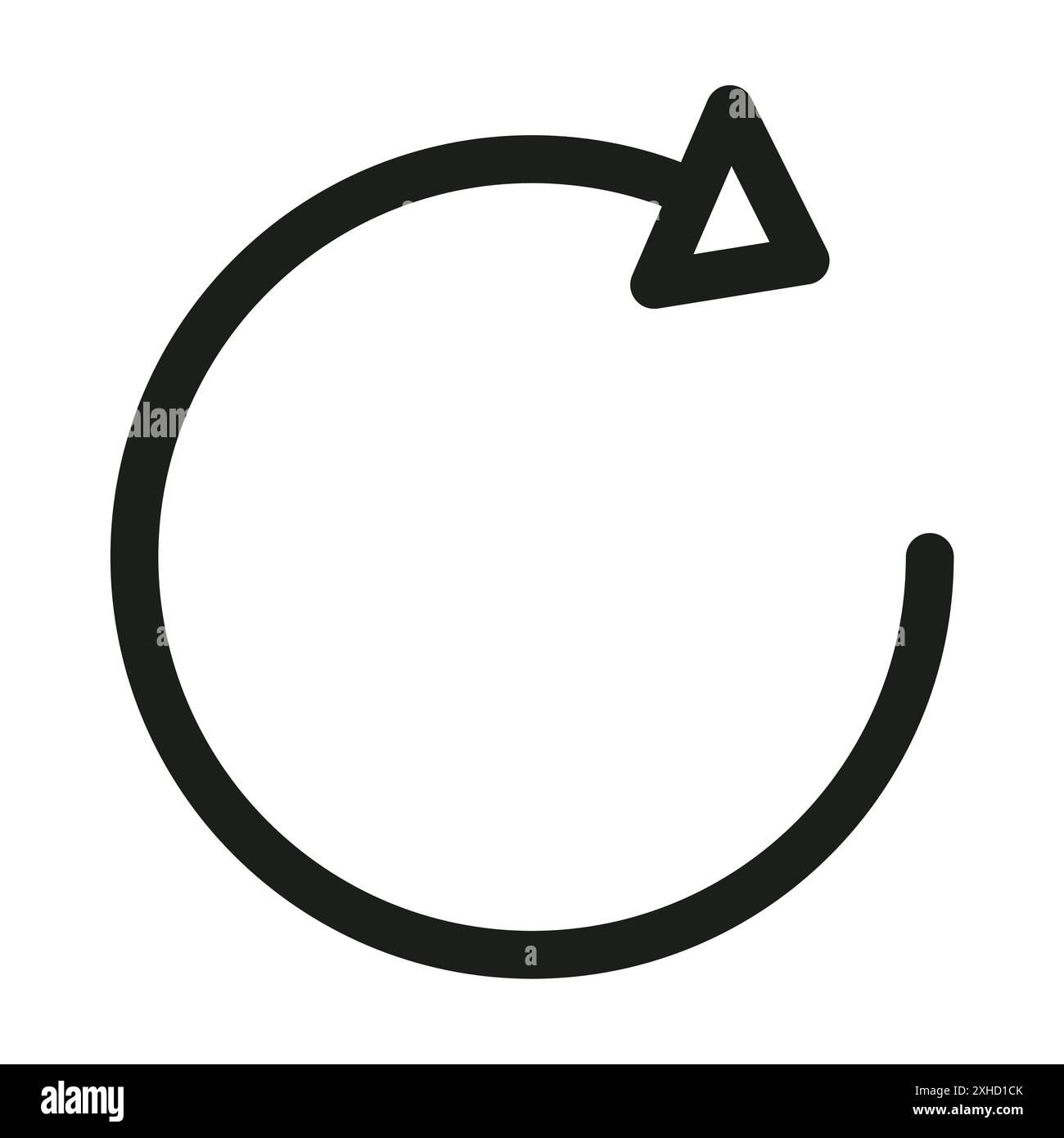 Redo icon Vector symbol or sign set collection in black and white ...