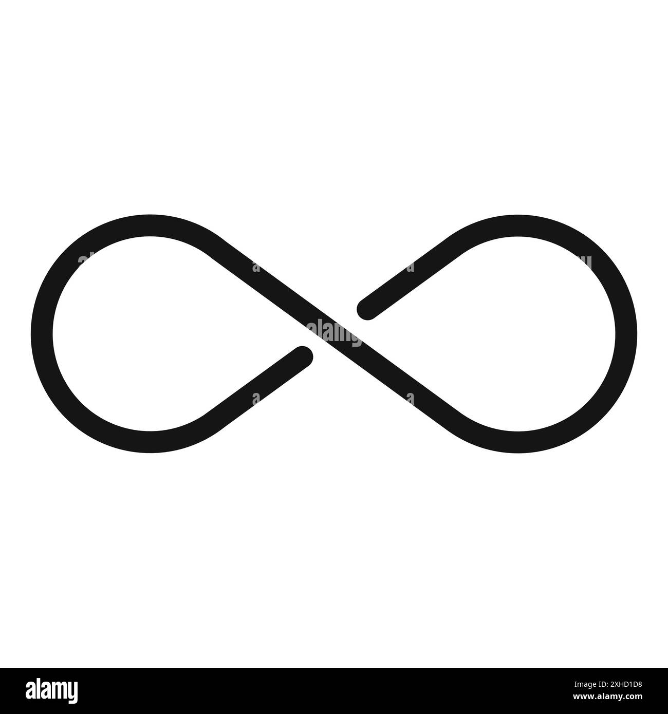 Infinity icon Vector symbol or sign set collection in black and white ...