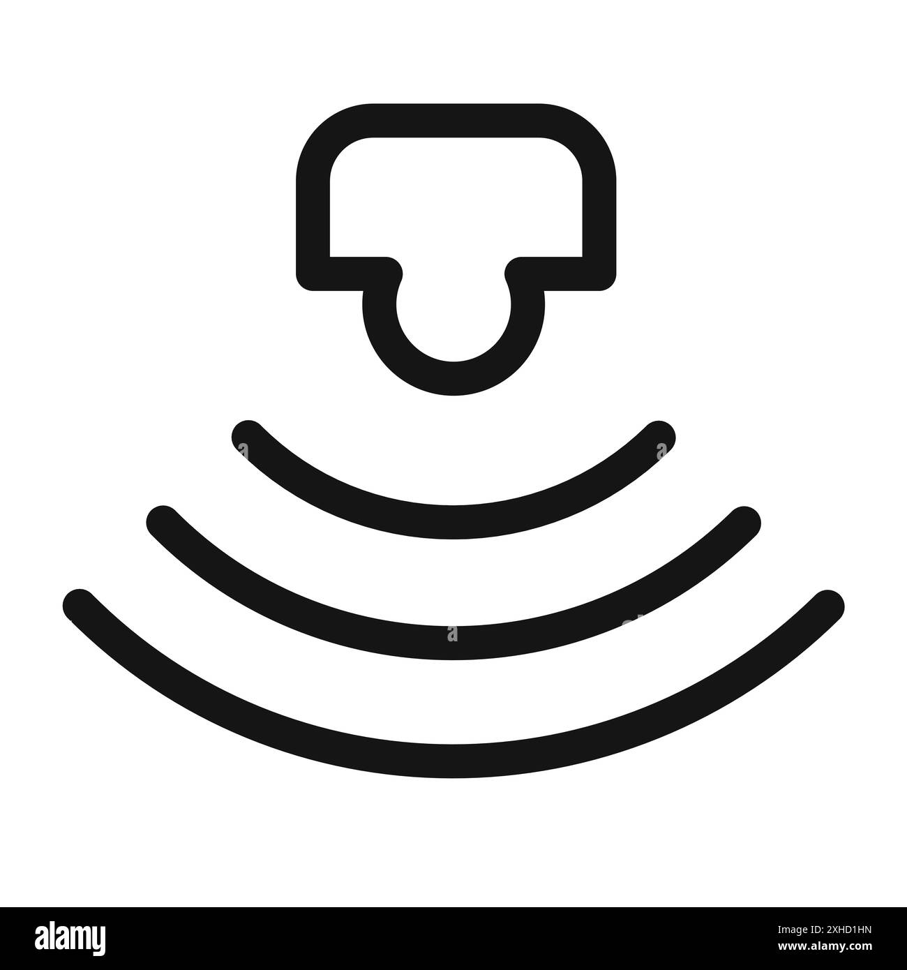 Sensor Icon Vector Symbol Or Sign Set Collection In Black And White Outline Stock Vector Image