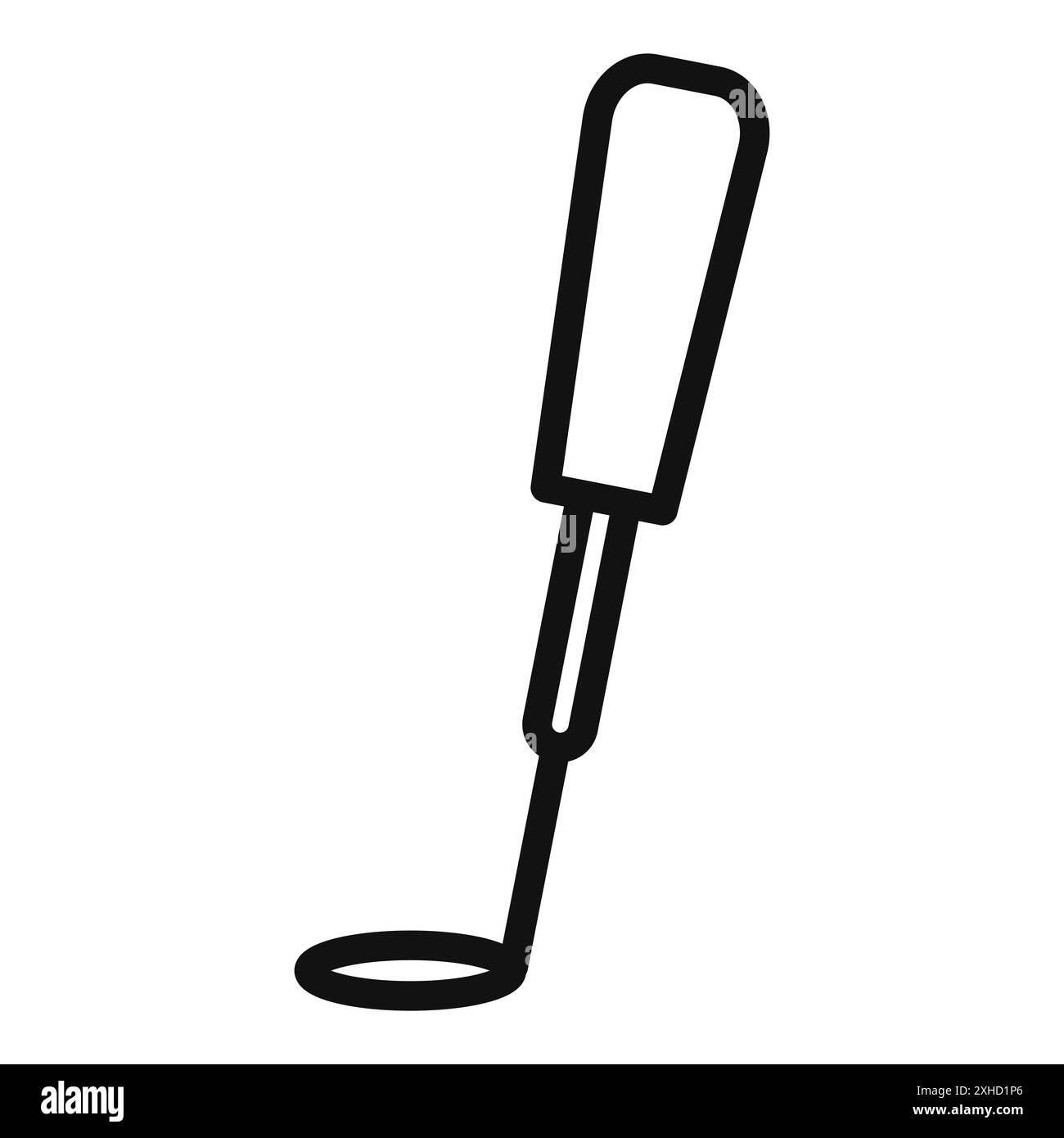 Metal detector icon Vector symbol or sign set collection in black and ...