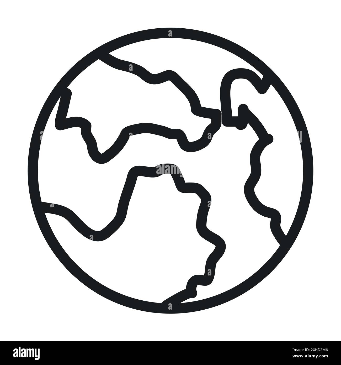 Around world outline world map hi-res stock photography and images - Alamy
