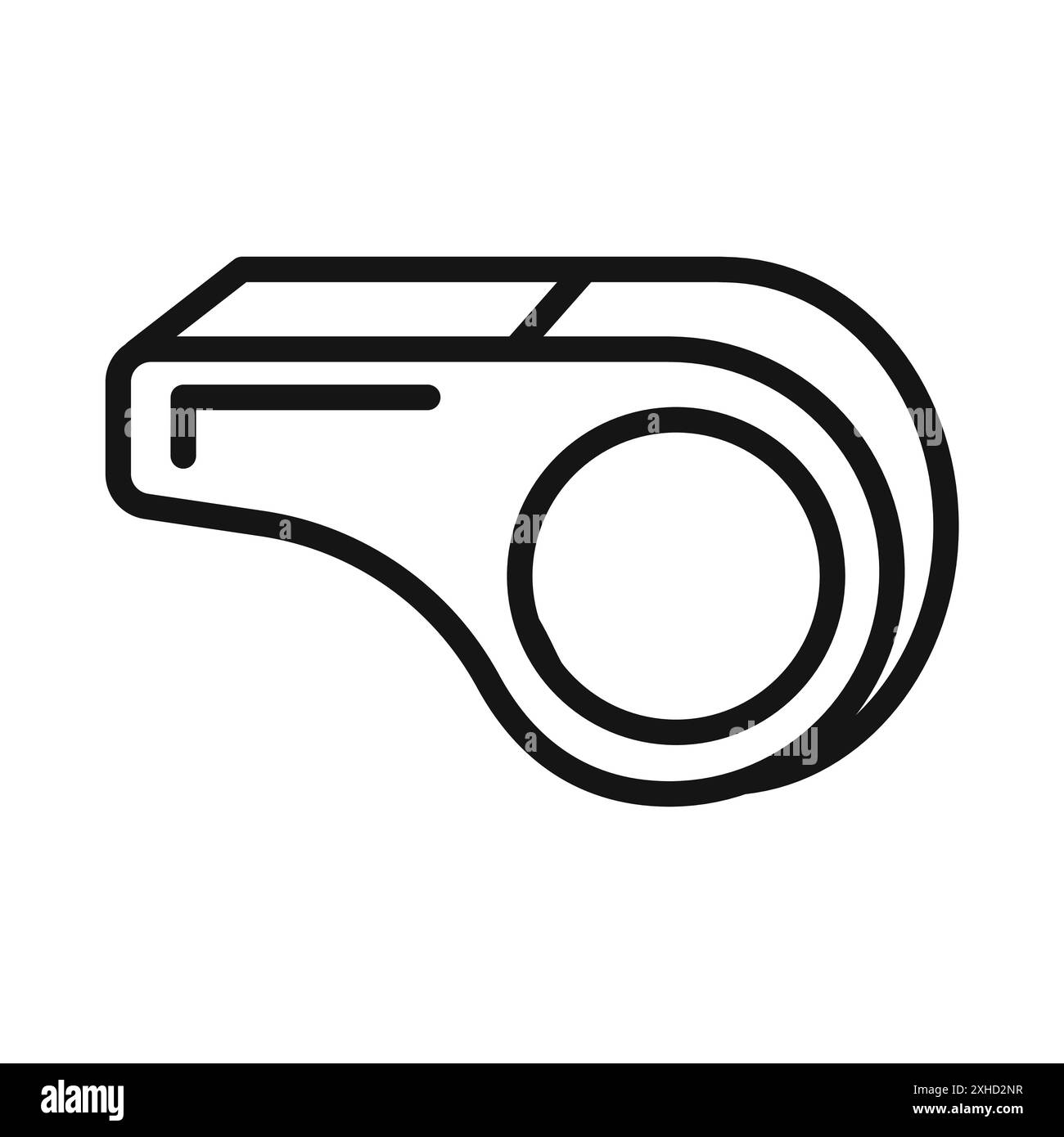 Whistle icon Vector symbol or sign set collection in black and white ...