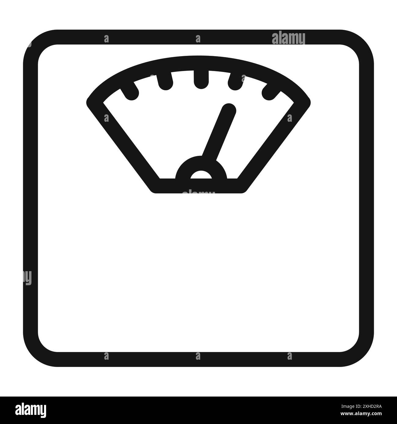 Scale icon Vector symbol or sign set collection in black and white ...