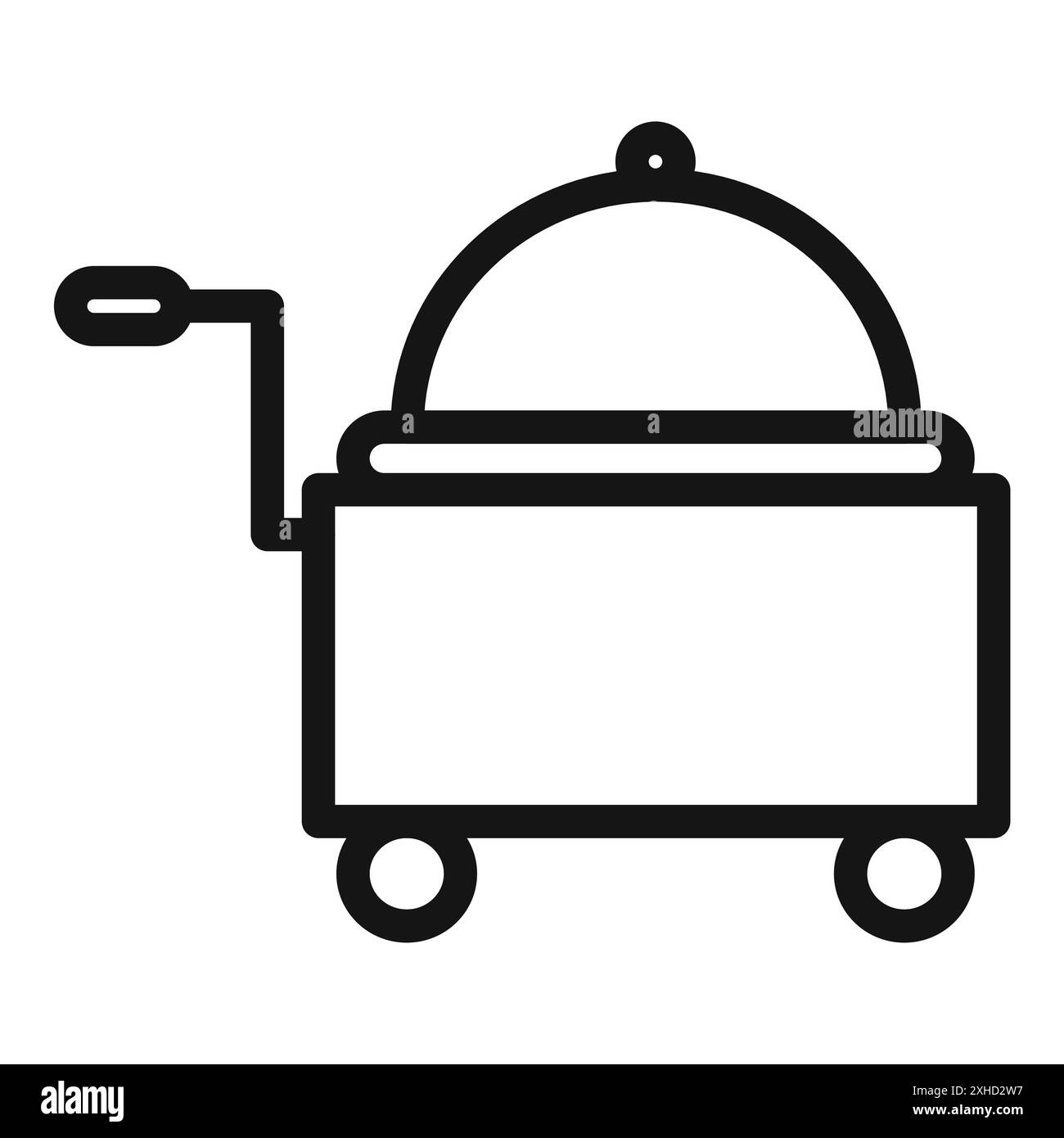 Room service icon Vector symbol or sign set collection in black and ...