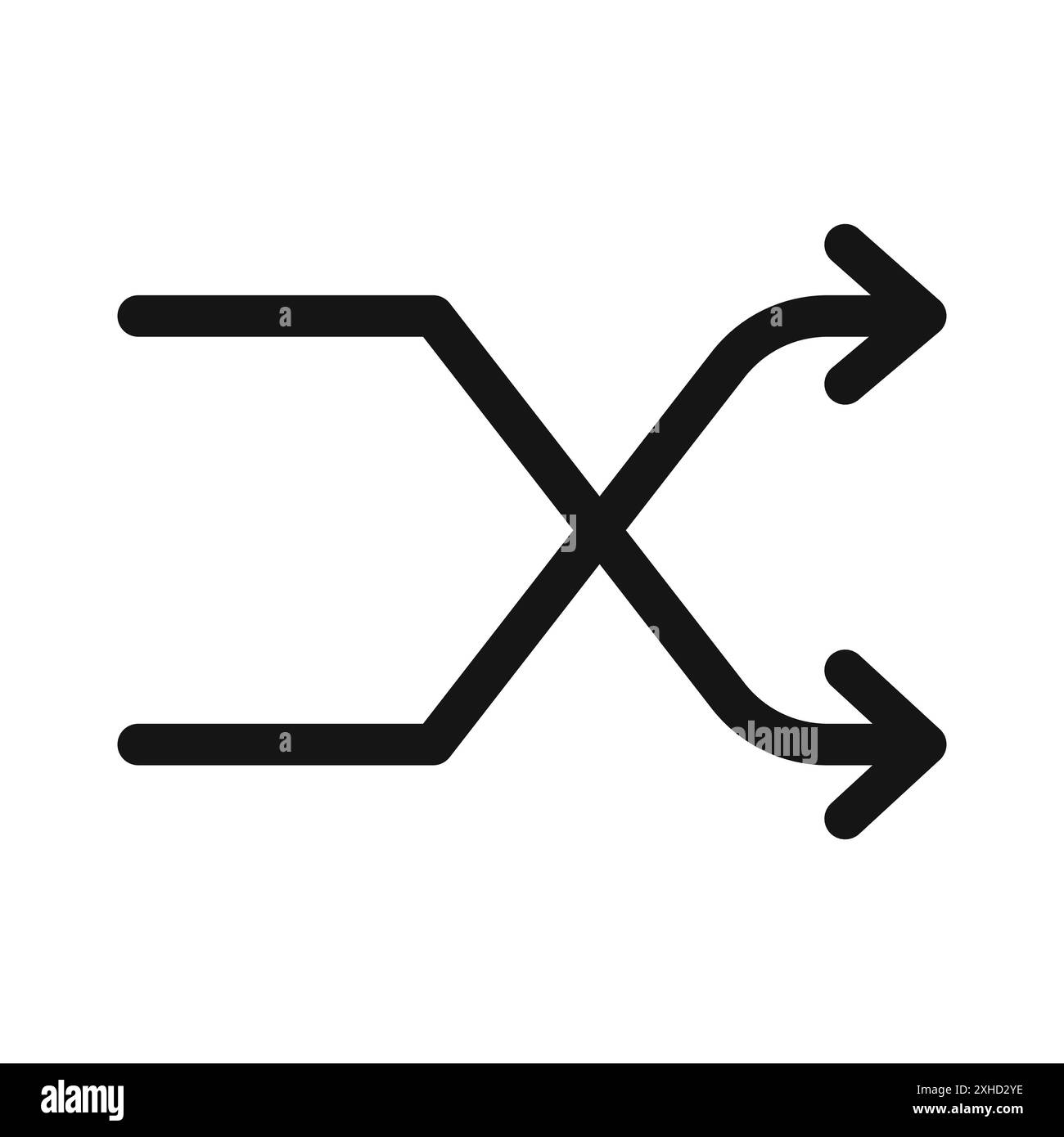 White shuffle symbol Stock Vector Images - Alamy