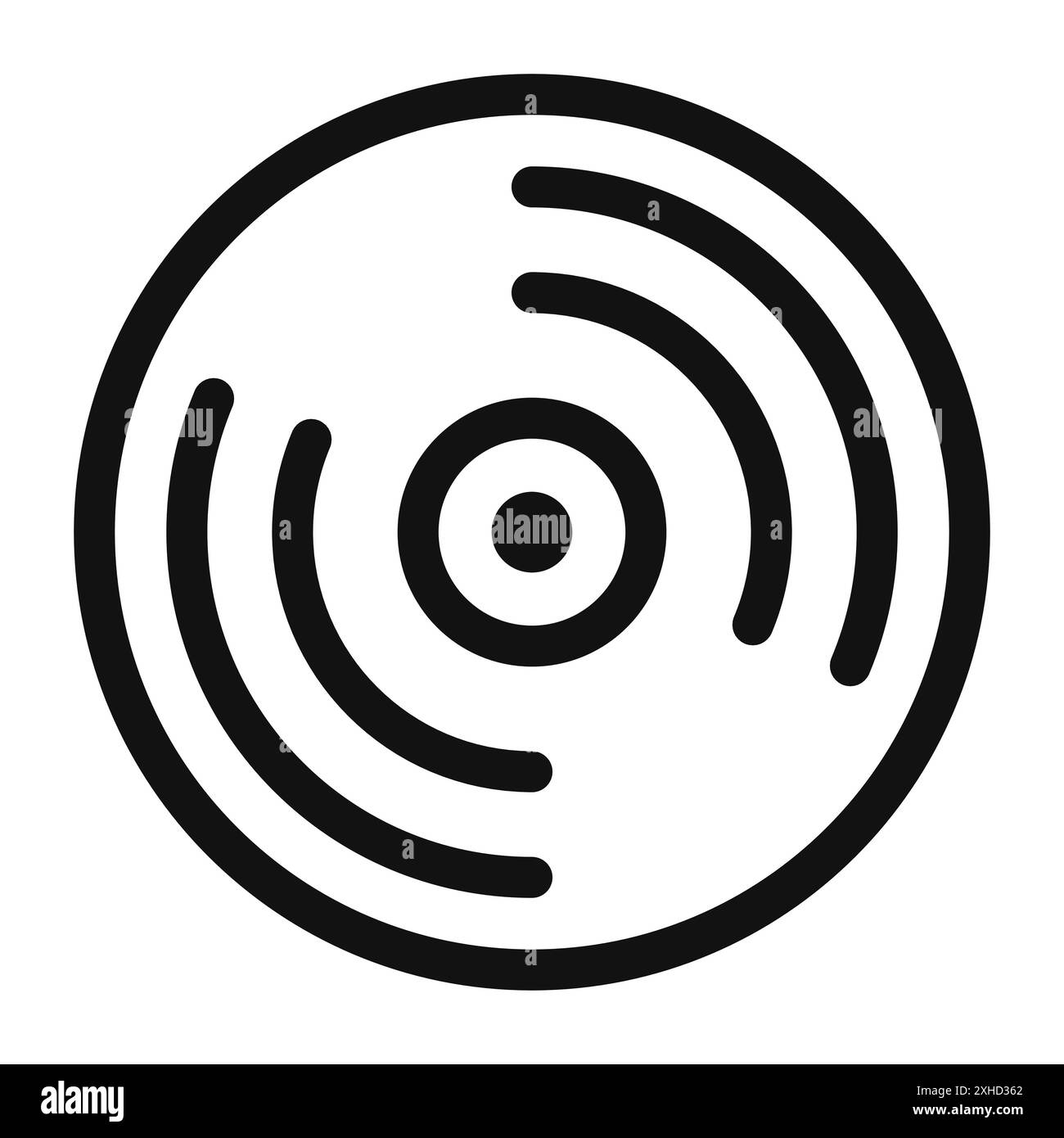 Vinyl icon Vector symbol or sign set collection in black and white ...