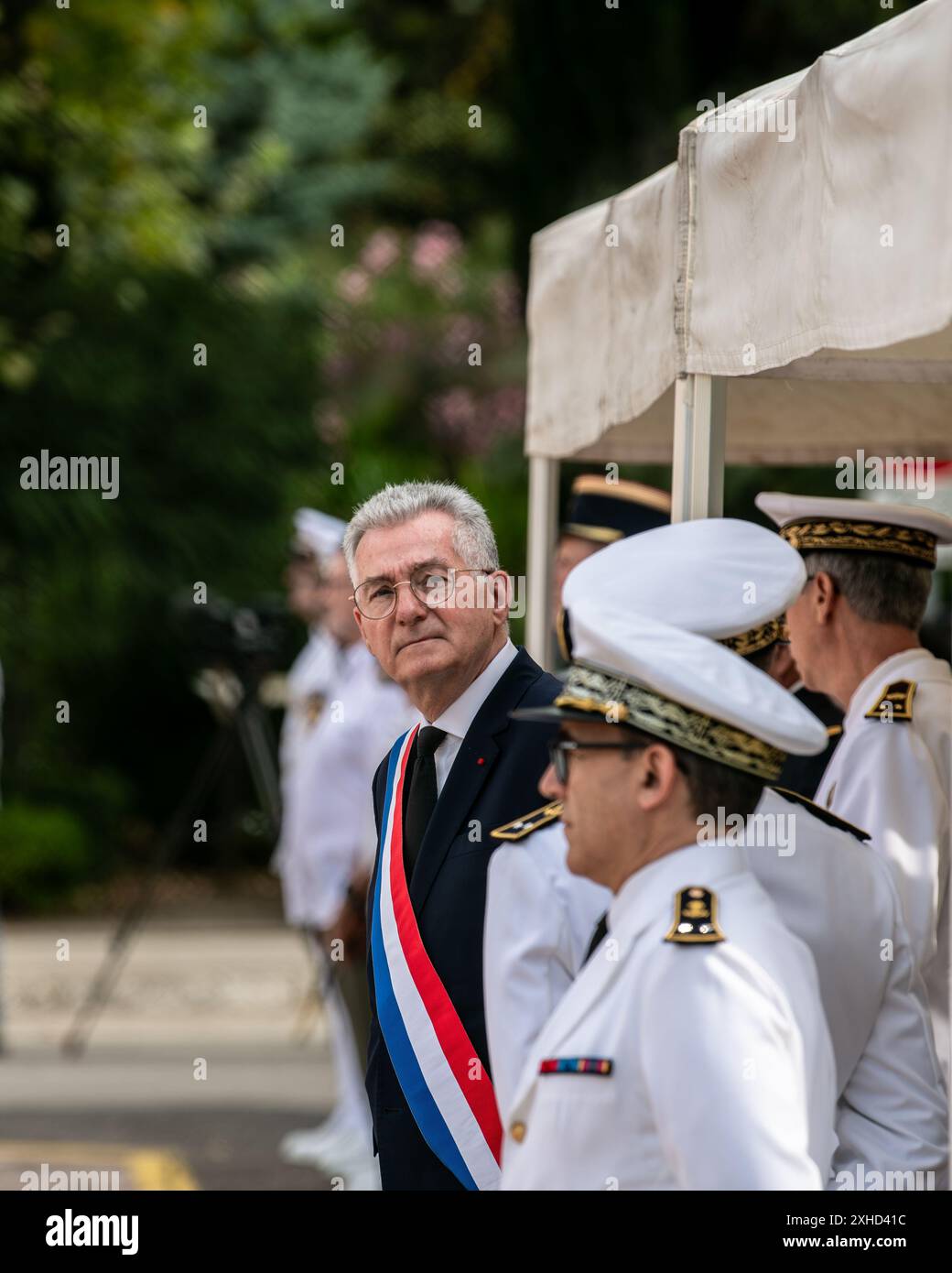 Deputy Yannick Chenevard is seen during the official ceremony for ...