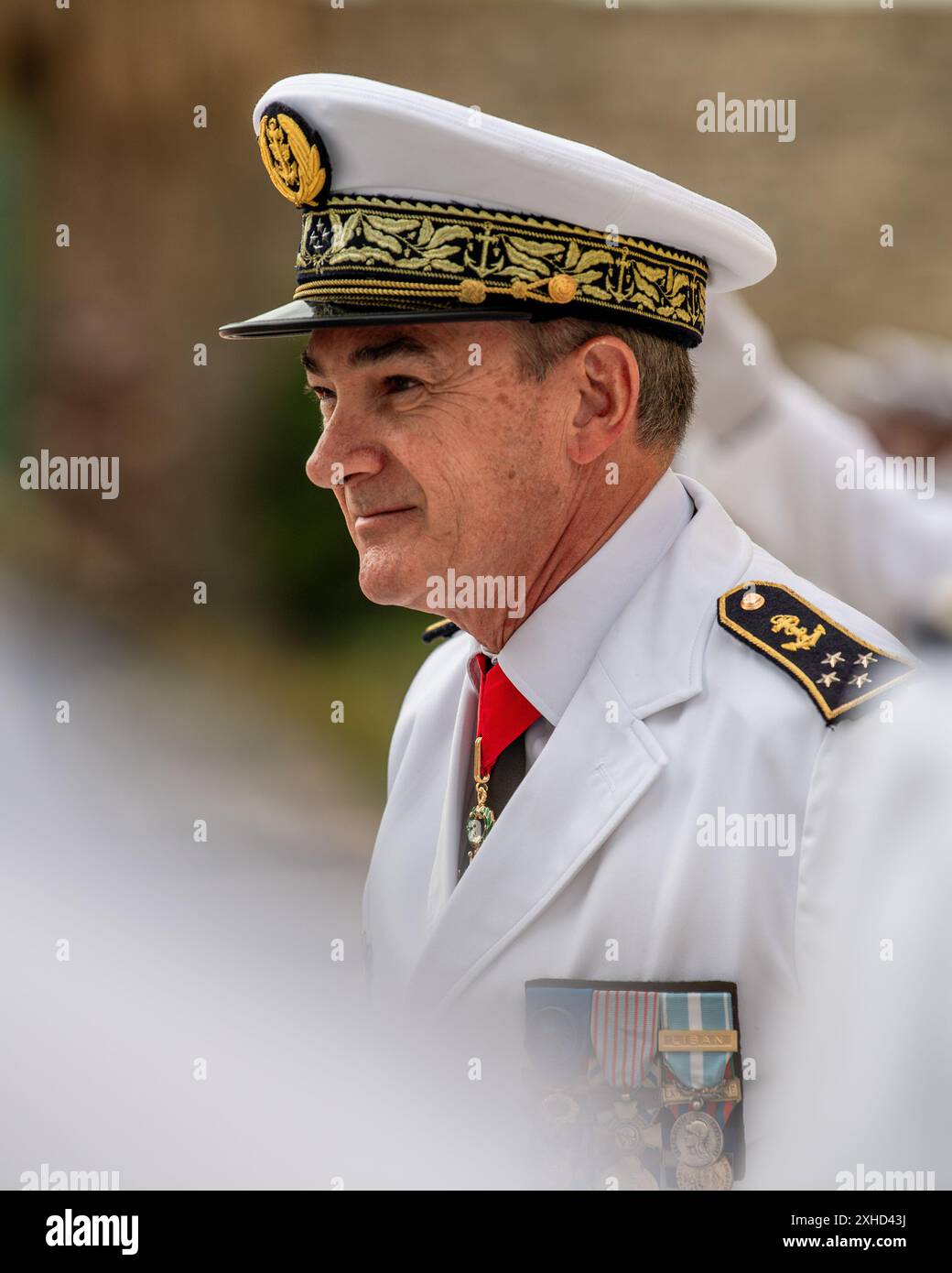 Prefet Maritime de la Mediterranée Gilles Boidevezi presides over the ...