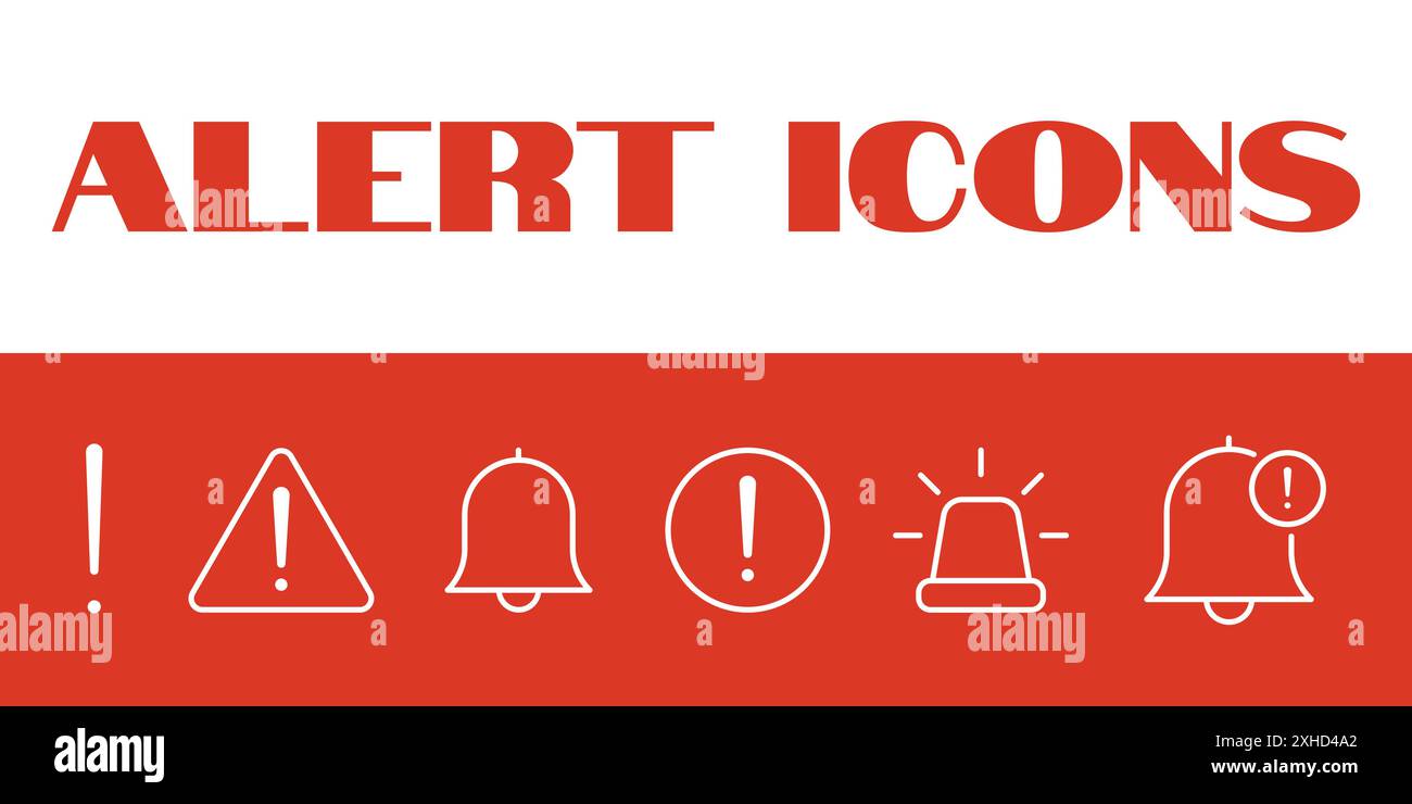 Alert icons set vector. Warning signs vector icons. warning alert icons ...