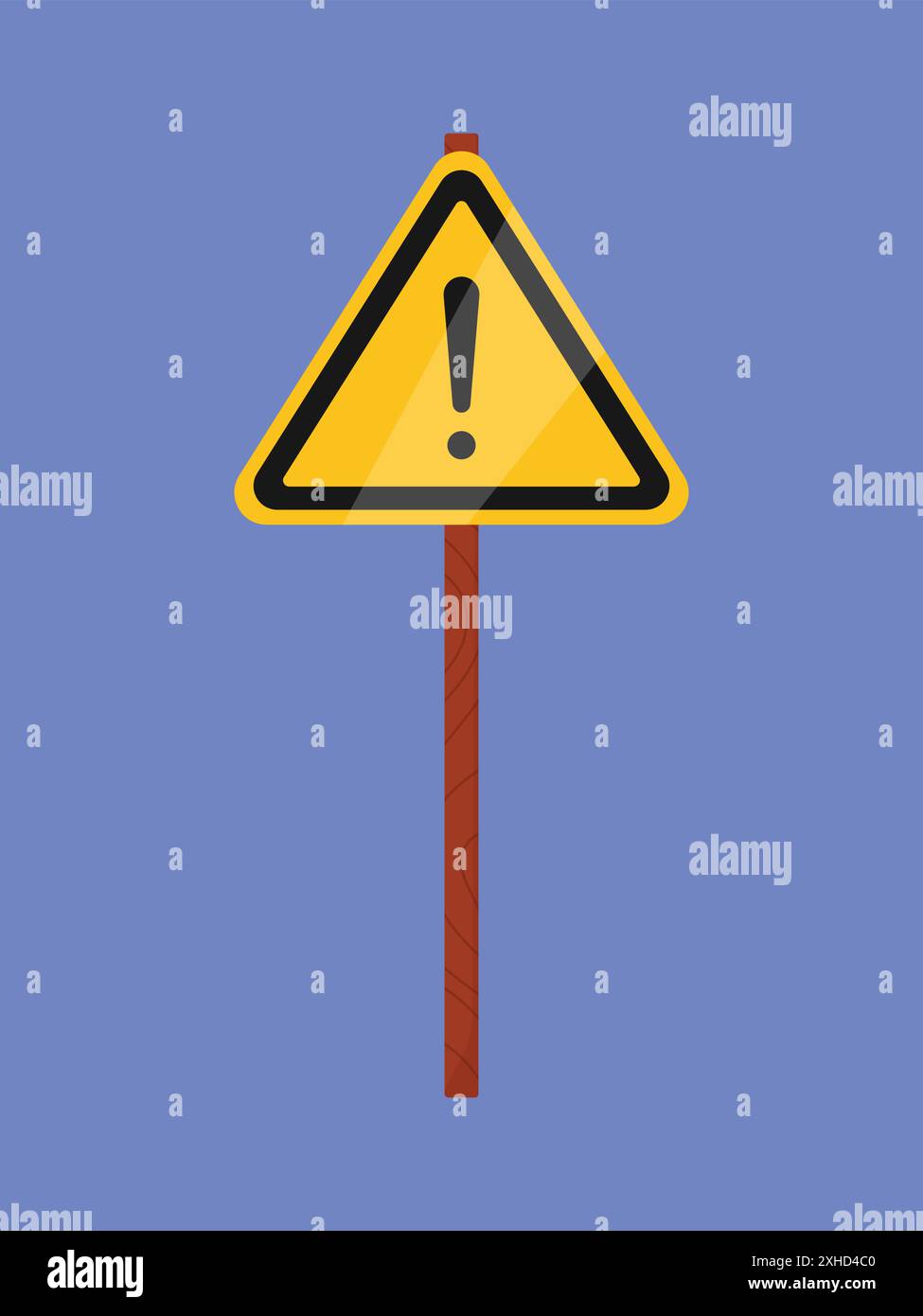 Alert sign icon vector. Alert street sign vector. Street alert sign ...
