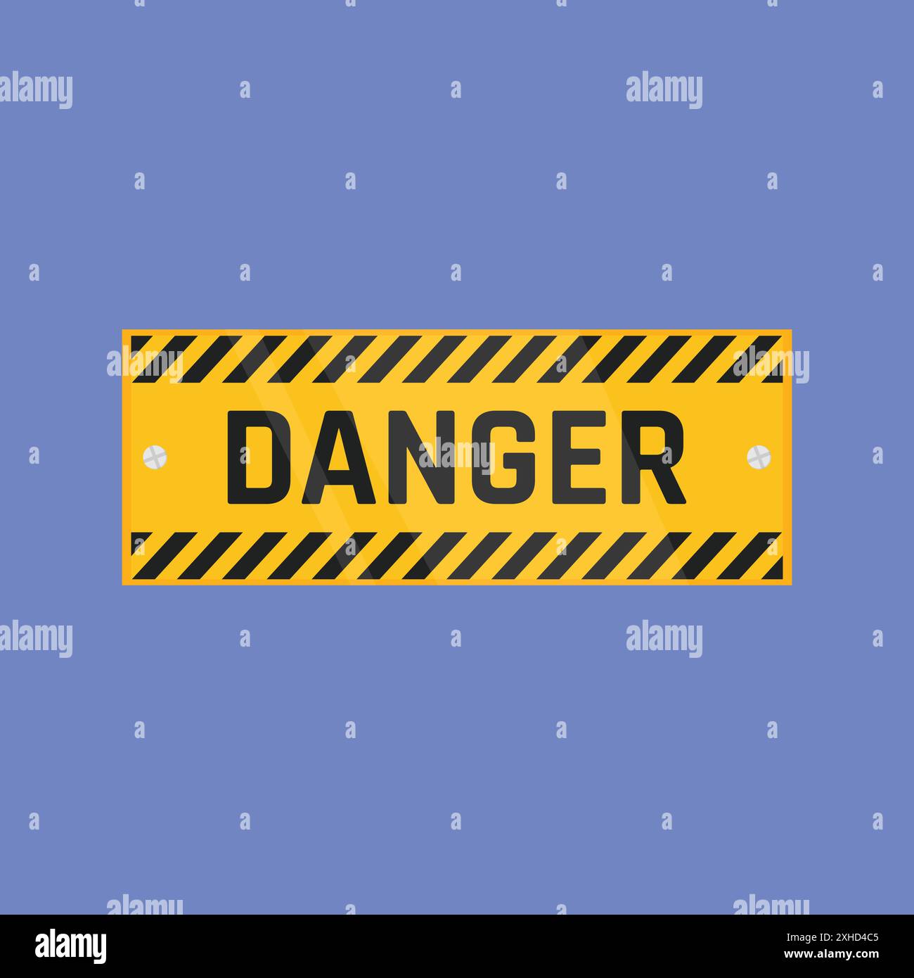 Danger sign icon vector. Danger sign plate vector. Warning, caution and ...