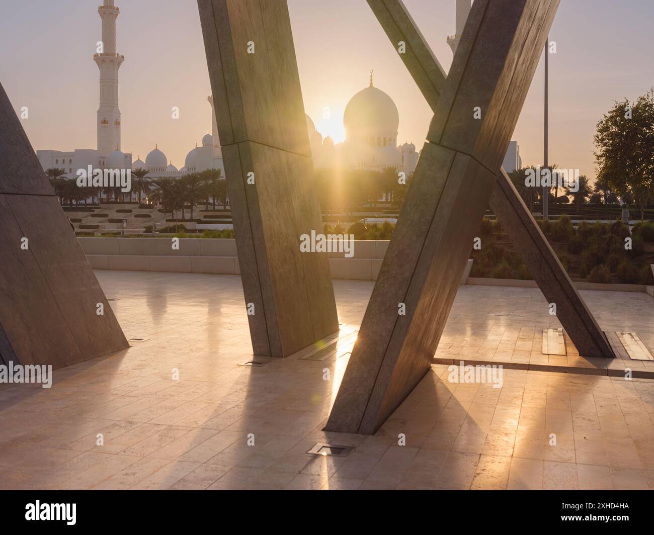 Abu Dhabi, UAE - January 14 2024: Evening view from Wahat Al Karama or ...