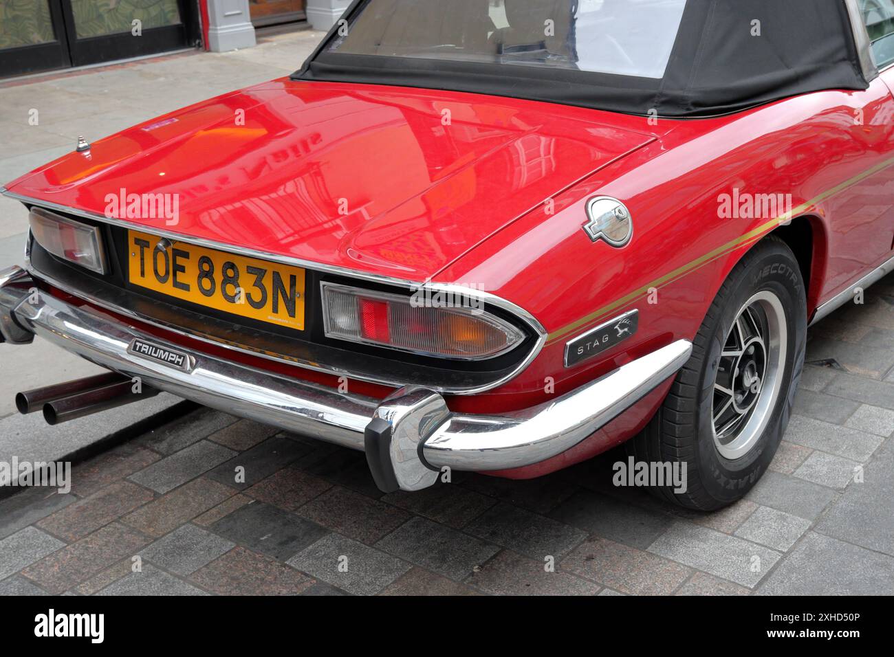 Stag Car Logo Triumph Stag Text Logo St Chris Car Badge + Fixings