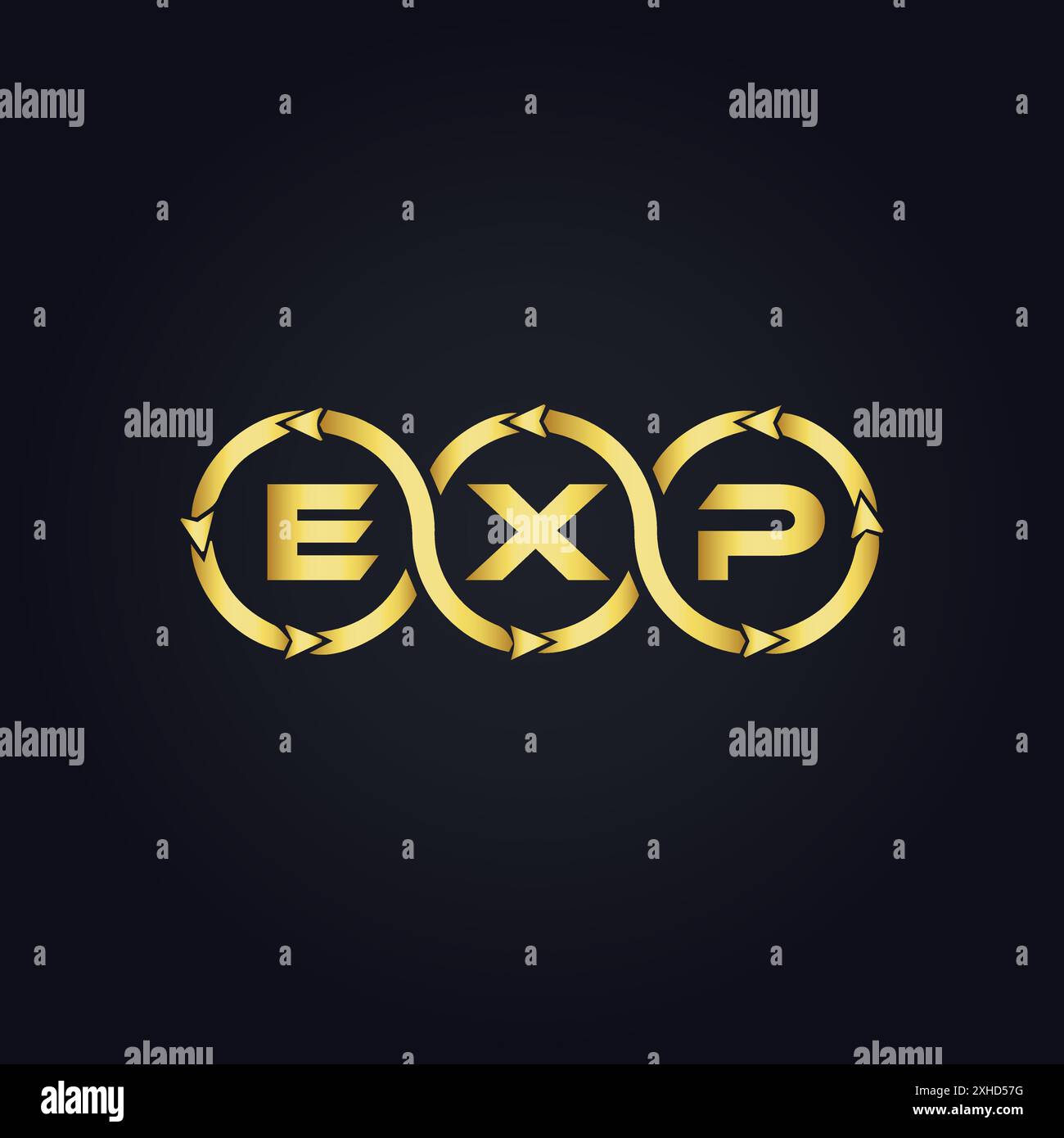 EXP logo. E X P design. White EXP letter. EXP, E X P letter logo design ...