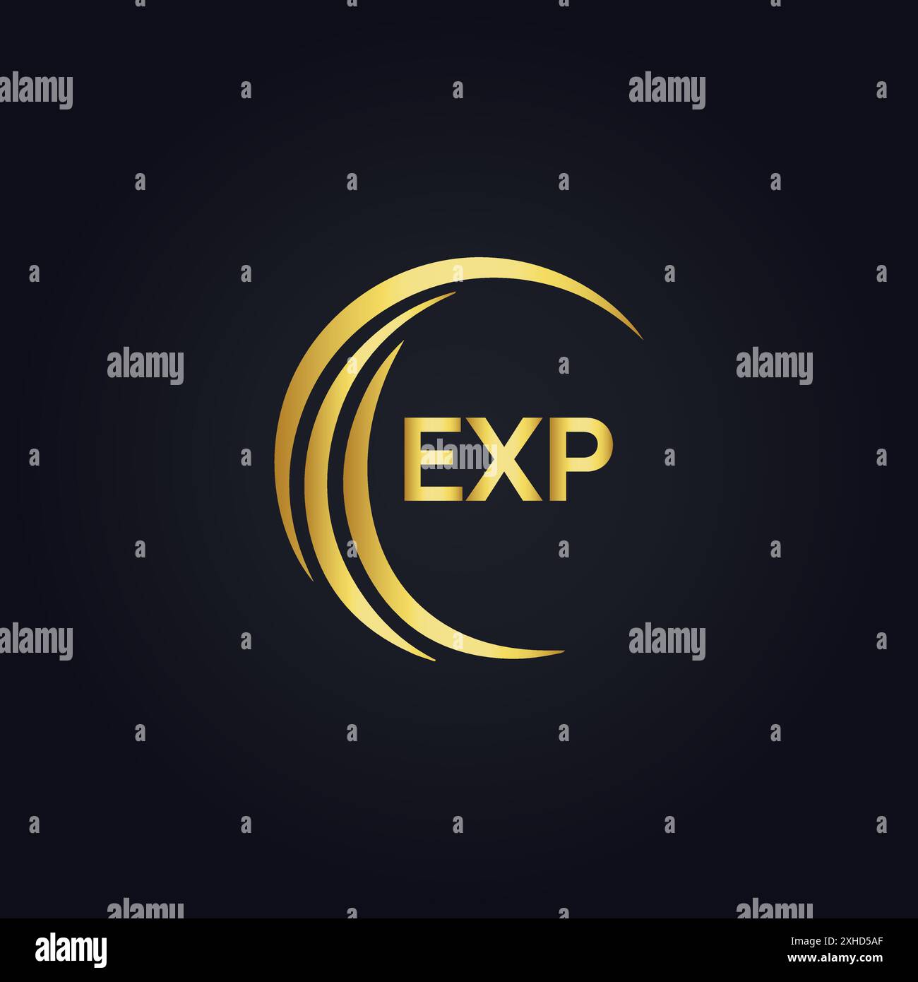EXP logo. E X P design. White EXP letter. EXP, E X P letter logo design ...