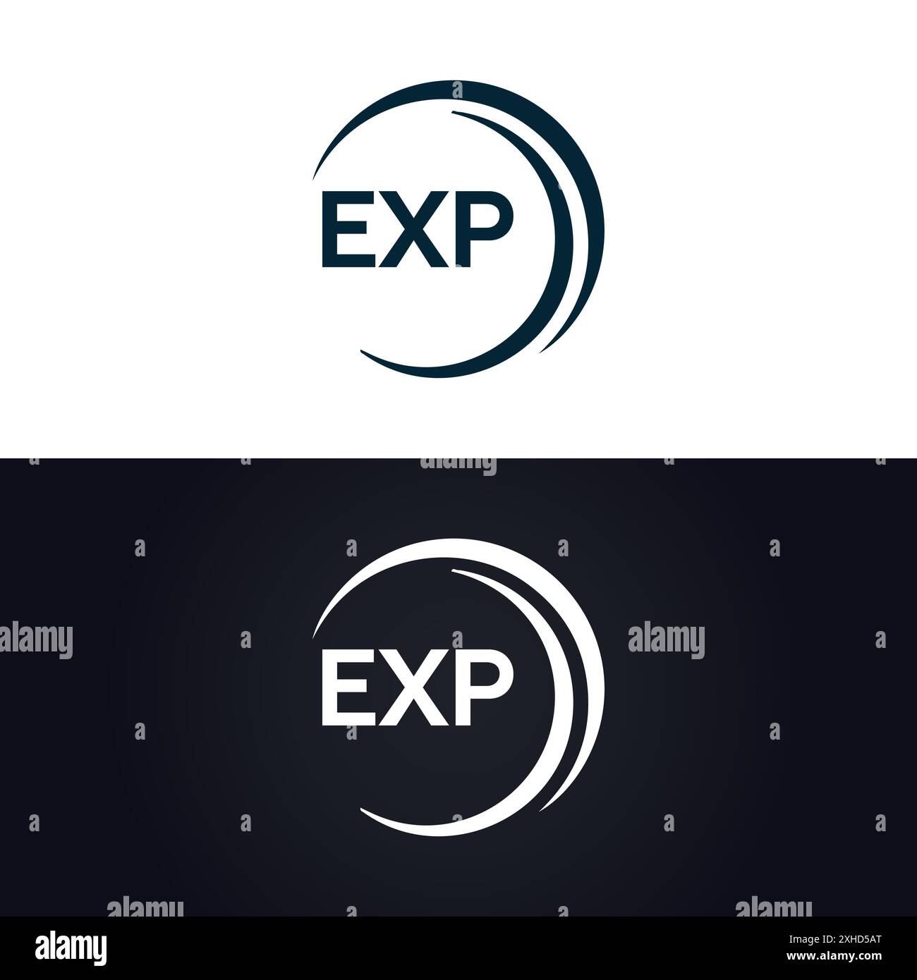 EXP logo. E X P design. White EXP letter. EXP, E X P letter logo design ...