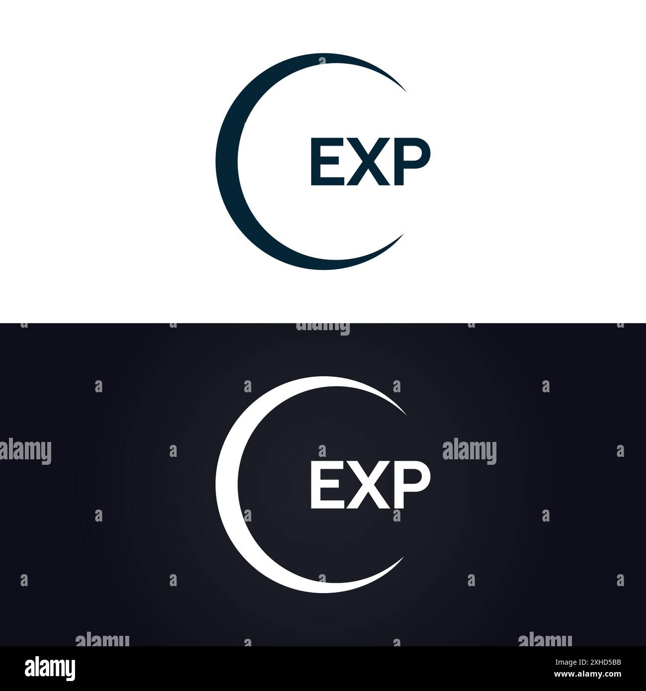 EXP logo. E X P design. White EXP letter. EXP, E X P letter logo design ...