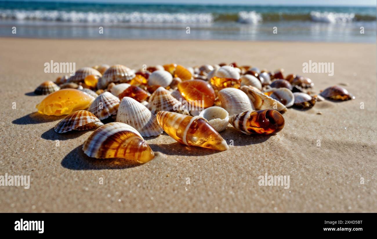 Amber and shells hi-res stock photography and images - Alamy